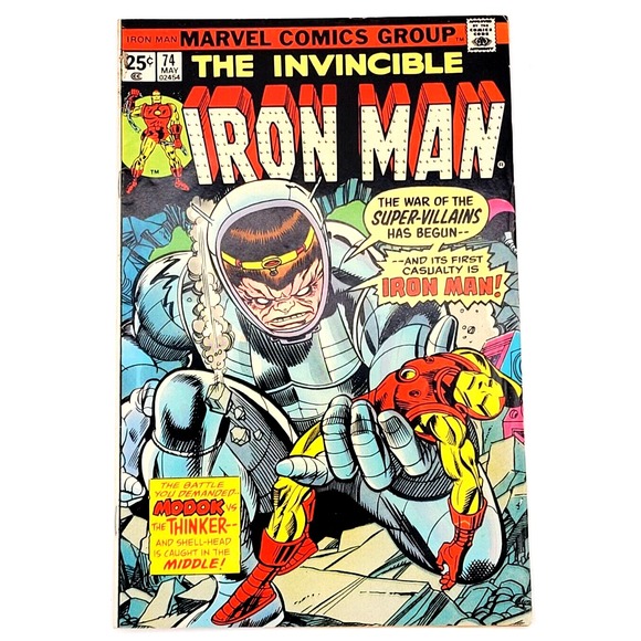 Art | Iron Man 74 1975 Fn Marvel Modok The Thinker | Poshmark